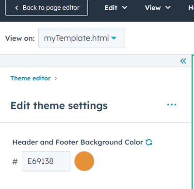Solved: HubSpot Community - How to change header and footer background color using json file ...