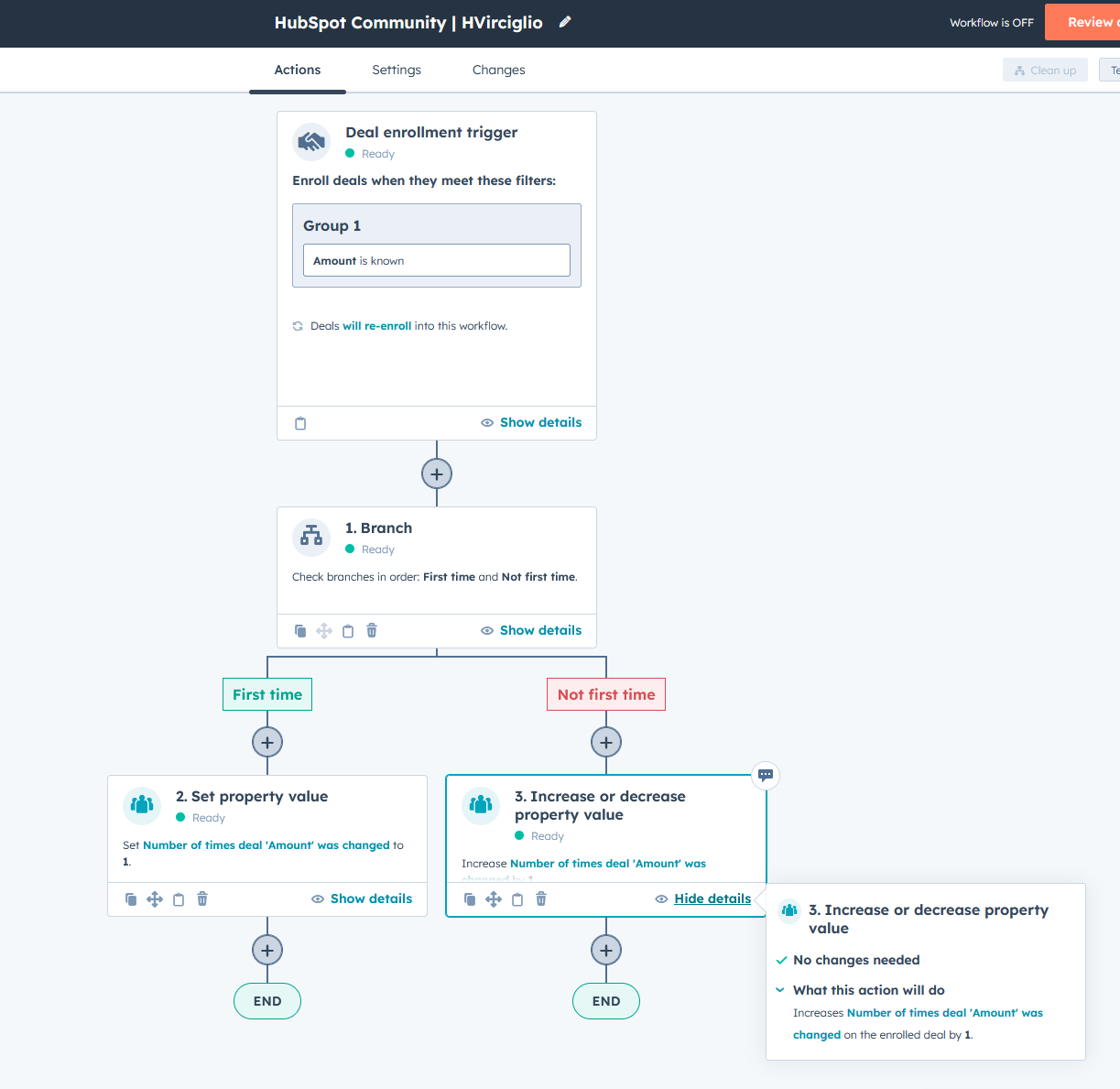 Solved: HubSpot Community - Deal Property - Alert for a change only - HubSpot Community