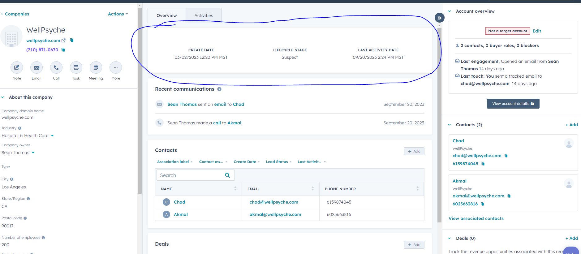 Solved: HubSpot Community - Field for General Account info? - HubSpot Community
