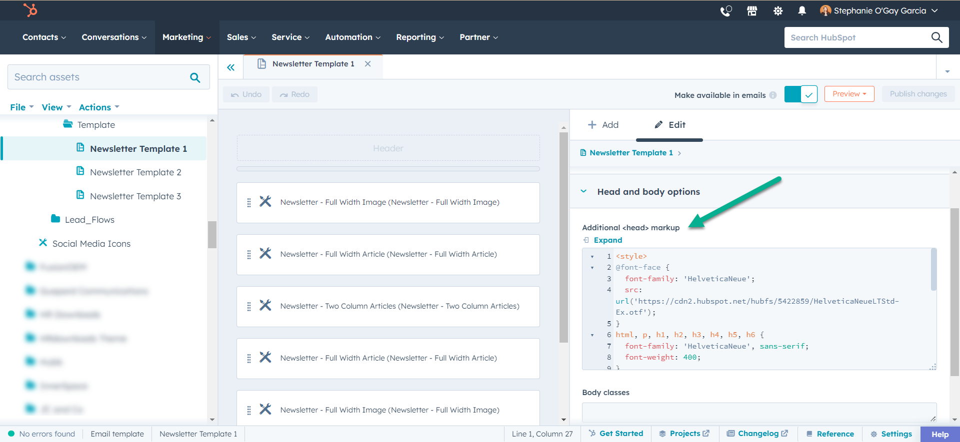 Solved Hubspot Community Creating Custom Css In Email Modules Hubspot Community