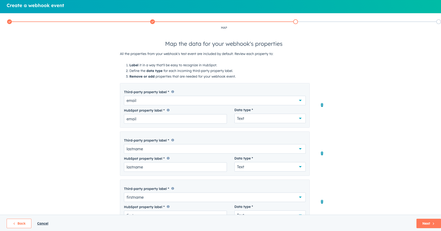 Solved: HubSpot Community - Re: Newbie Question - Custom Webhooks - HubSpot Community