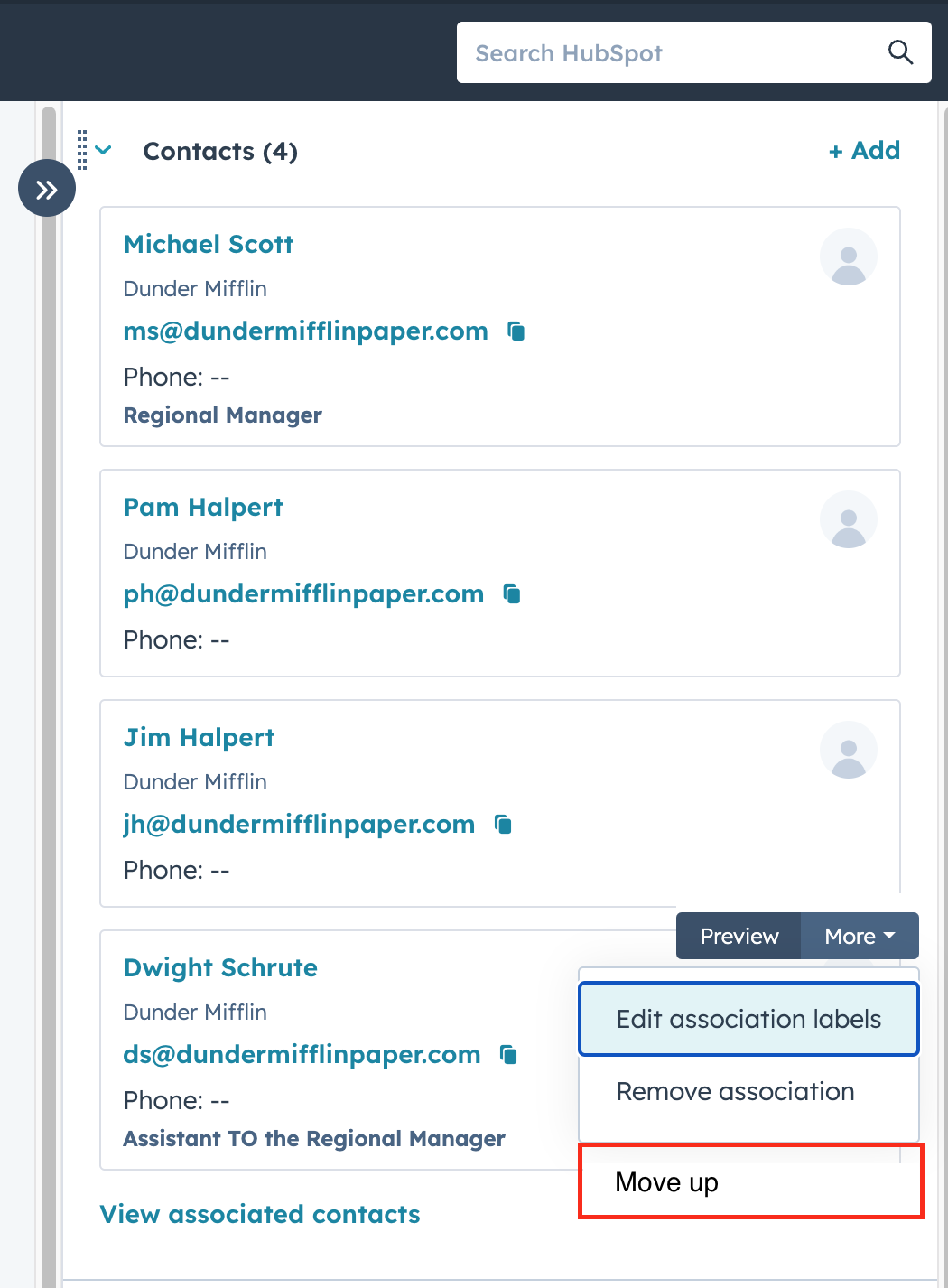 HubSpot Community - Display order of associated objects in right-hand panel - HubSpot Community
