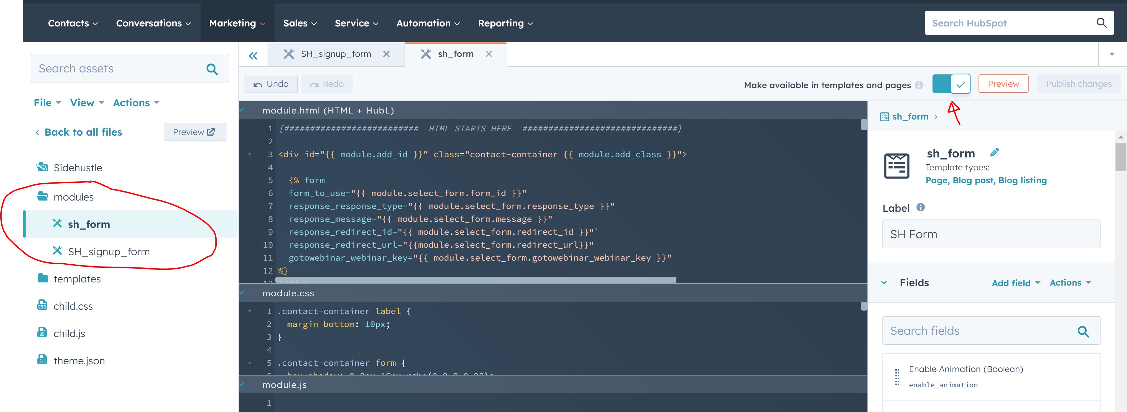 Solved: HubSpot Community - Theme Modules not visible in Webpage editor - HubSpot Community