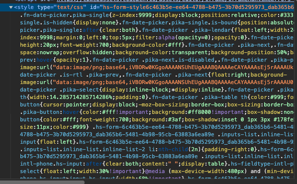 HubSpot Community - 'Set as raw HTML' form option still includes ...