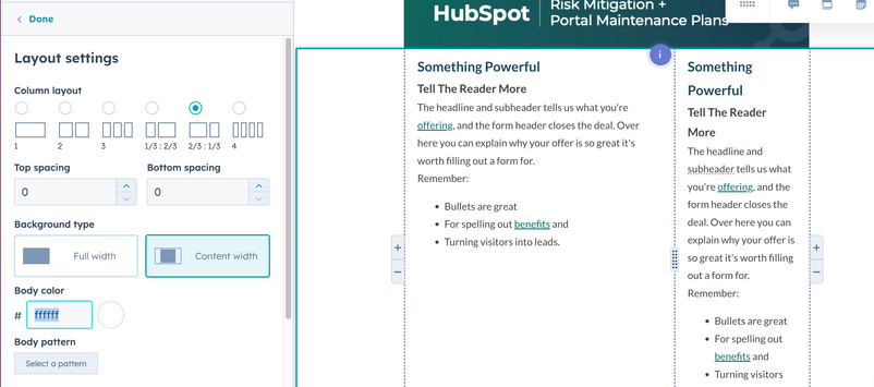 Solved: HubSpot Community - Re: Changing the background color of a ...