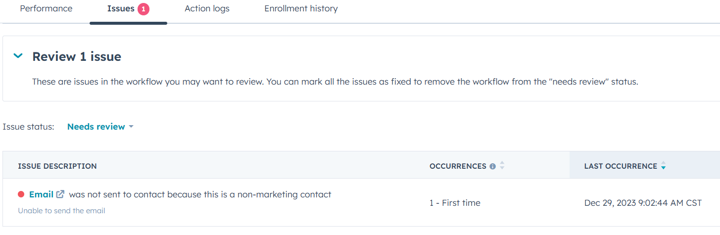 HubSpot Community - Workflow Errors - Inconsistencies - HubSpot Community