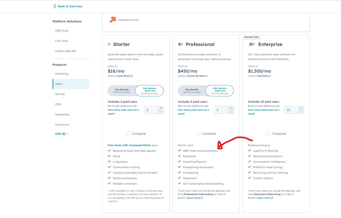 Solved: HubSpot Community - Enterprise and Professional Comparison (Paid Seats) - HubSpot Community