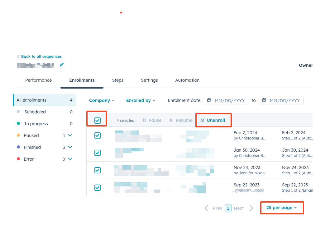 Solved Hubspot Community Bulk Unenroll Contacts In Sequence Hubspot Community 