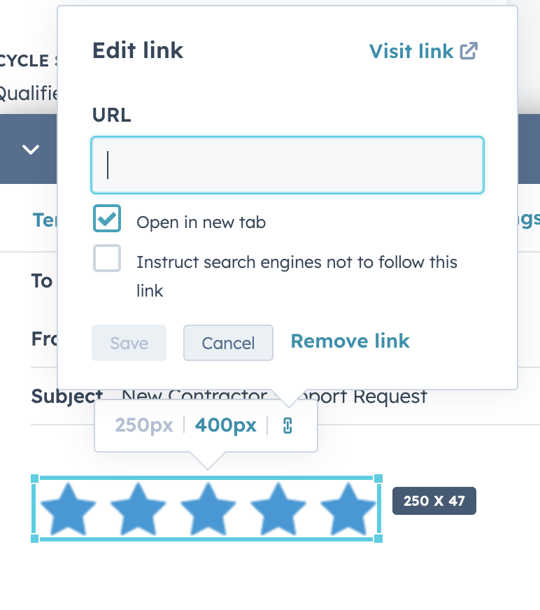 HubSpot Community - add link option to an uploaded file, such as an ...