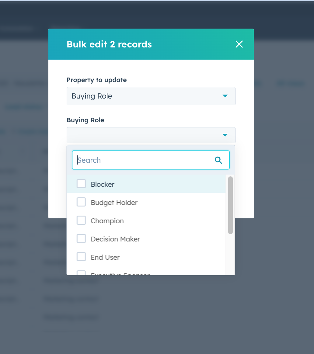 Solved Hubspot Community Bulk Edit Of Records Taking Out An Option From A Multiple Choice 