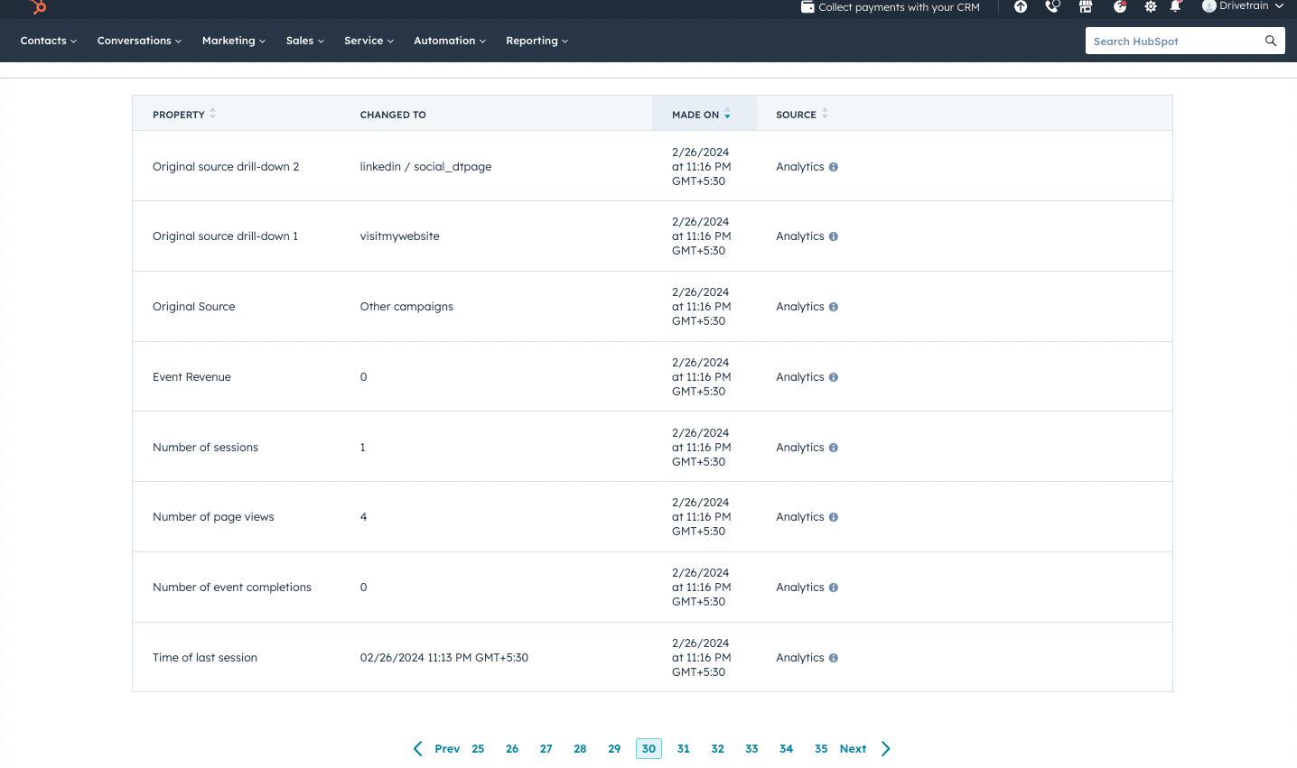 HubSpot Community - Original source drill-down 2 and 1 showing in ...
