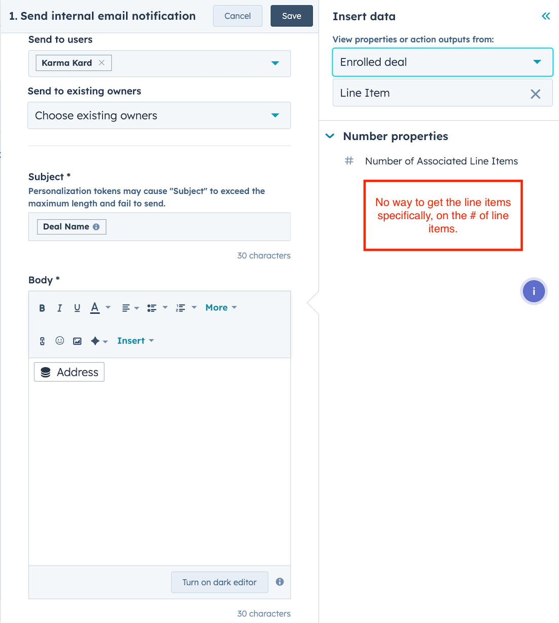 Solved: HubSpot Community - Include Line Item Info in Deals Pipeline automated email - HubSpot ...