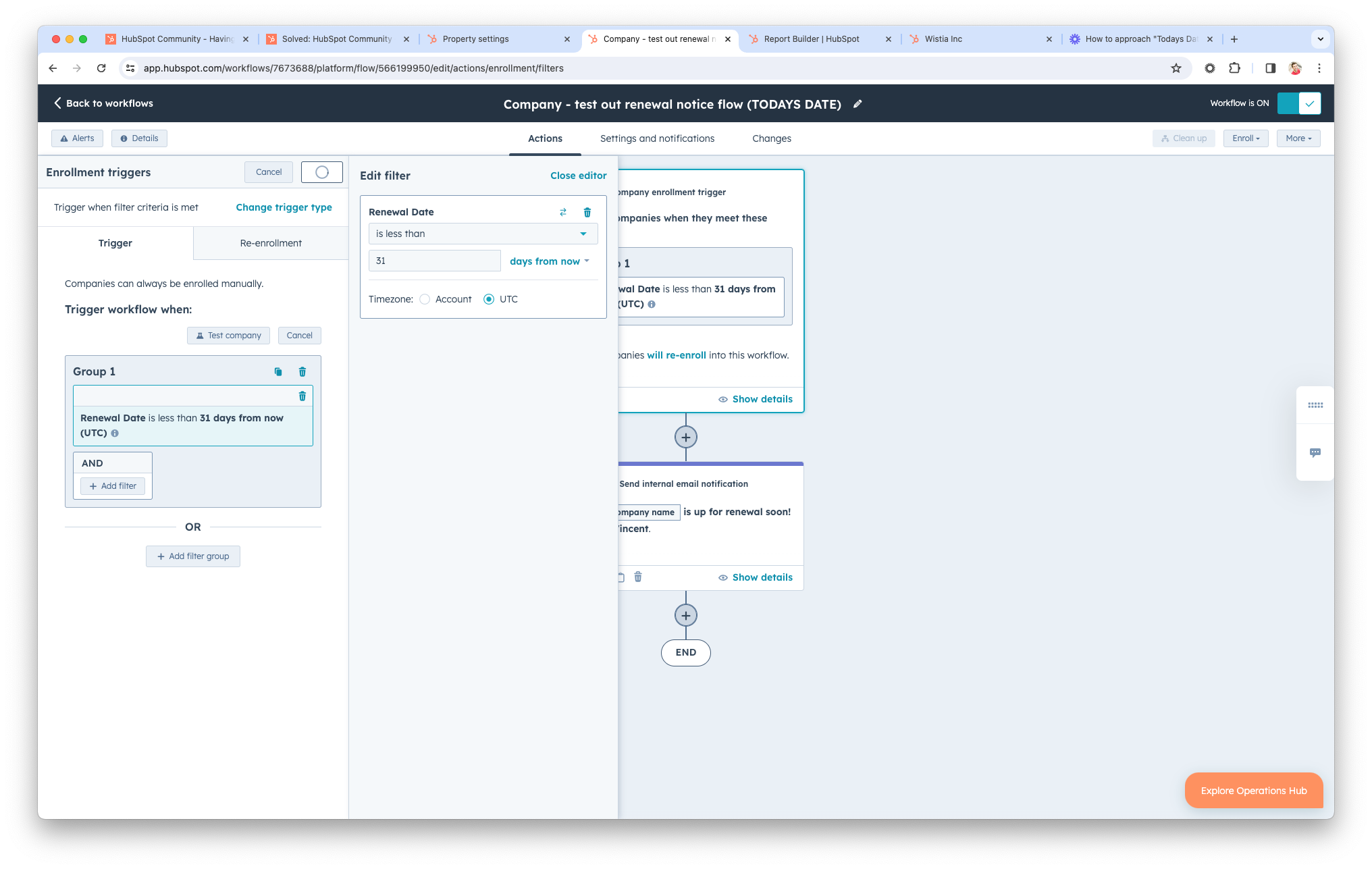 Solved: HubSpot Community - Having a dynamic 'today' field in the 'Time ...