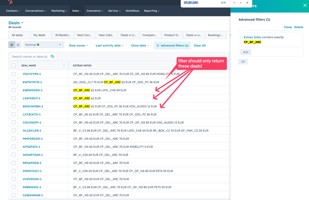 HubSpot Community - Deal filter is returning wrong matches - HubSpot Community