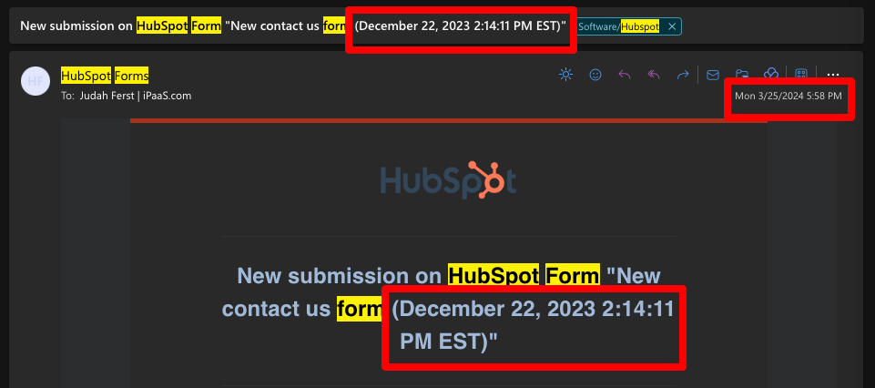 Solved Hubspot Community Form Submission Date Incorrect In Email Hubspot Community