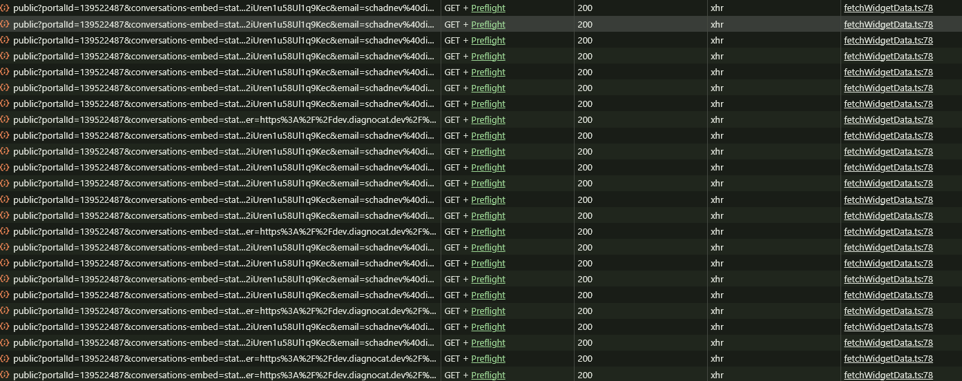 Hubspot Community Fetchwidgetdata Script Goes Into A Loop And Spams With Requests Hubspot