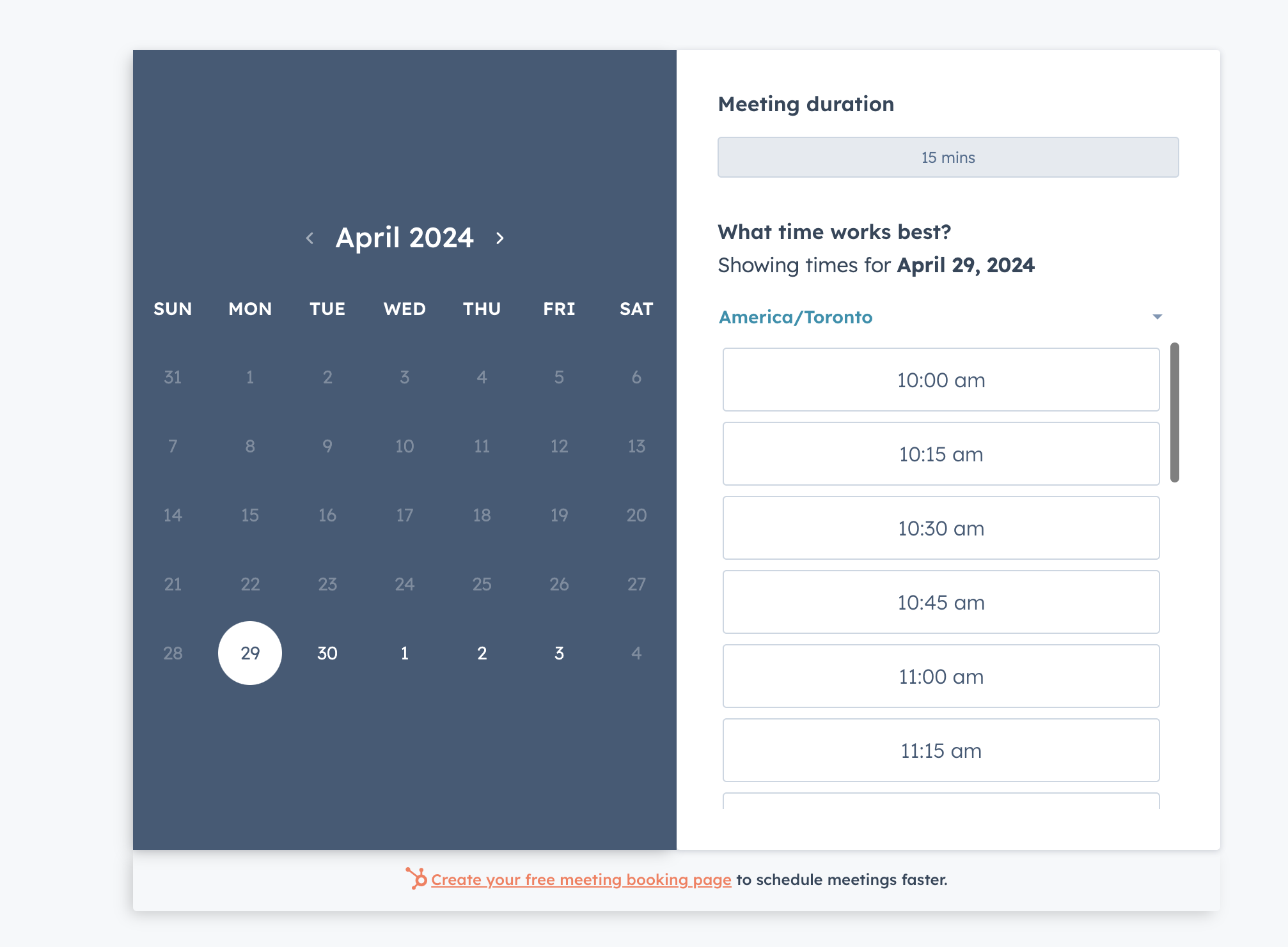 HubSpot Community - Simulating the HubSpot Meeting Scheduler Interface with Meeting API ...