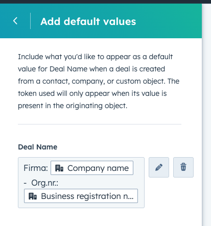 Solved: HubSpot Community - Add default values for deals creation - HubSpot Community