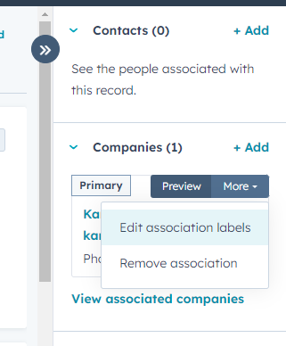 Solved: HubSpot Community - How can I associate a contact as a primary contact with a company ...
