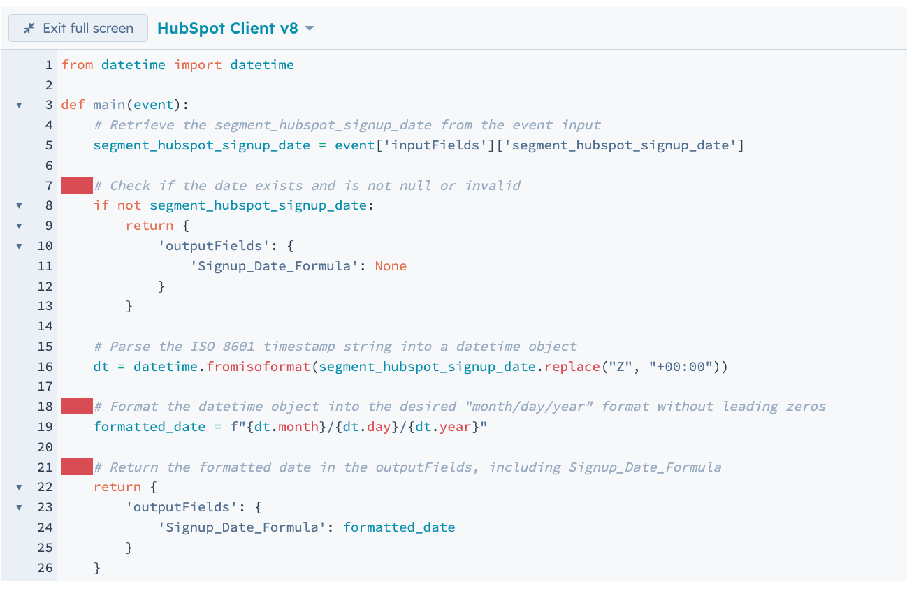 Solved: HubSpot Community - Custom Code to change Date/Time stamp to Date - HubSpot Community