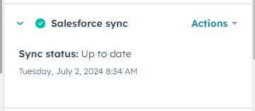 Solved: HubSpot Community - "Error initiating your Salesforce sync" - HubSpot Community