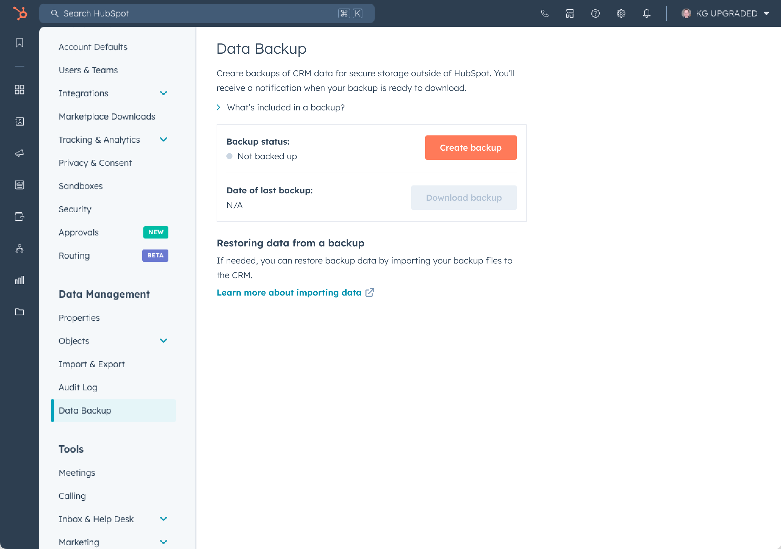 Solved: HubSpot Community - How can I do a HubSpot backup? - HubSpot Community