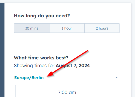 Solved: HubSpot Community - Time Zone in Calendar Link - HubSpot Community
