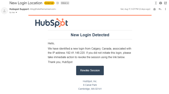 Solved: HubSpot Community - "New Login Location" alert and "Action Required" notification emails ...