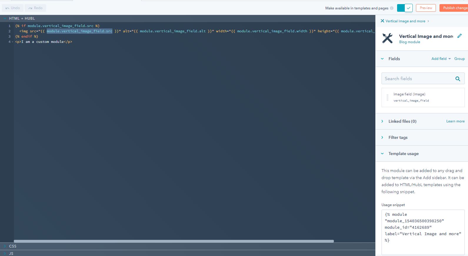 HubSpot Community - Call with Hubl custom module to another template - HubSpot Community