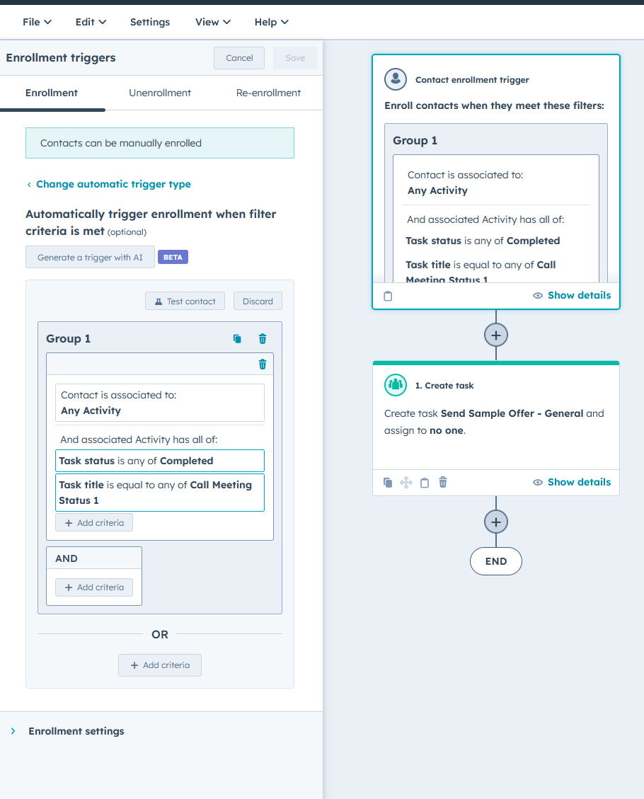 Solved: HubSpot Community - Trigger workflow task automation after changing the status on ...