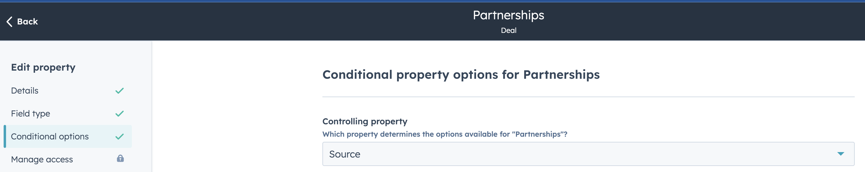 Solved: HubSpot Community - Conditional property dropdown options not updating - HubSpot Community