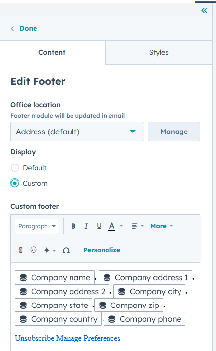 Solved: HubSpot Community - Custom email footer not recognised for publication - HubSpot Community