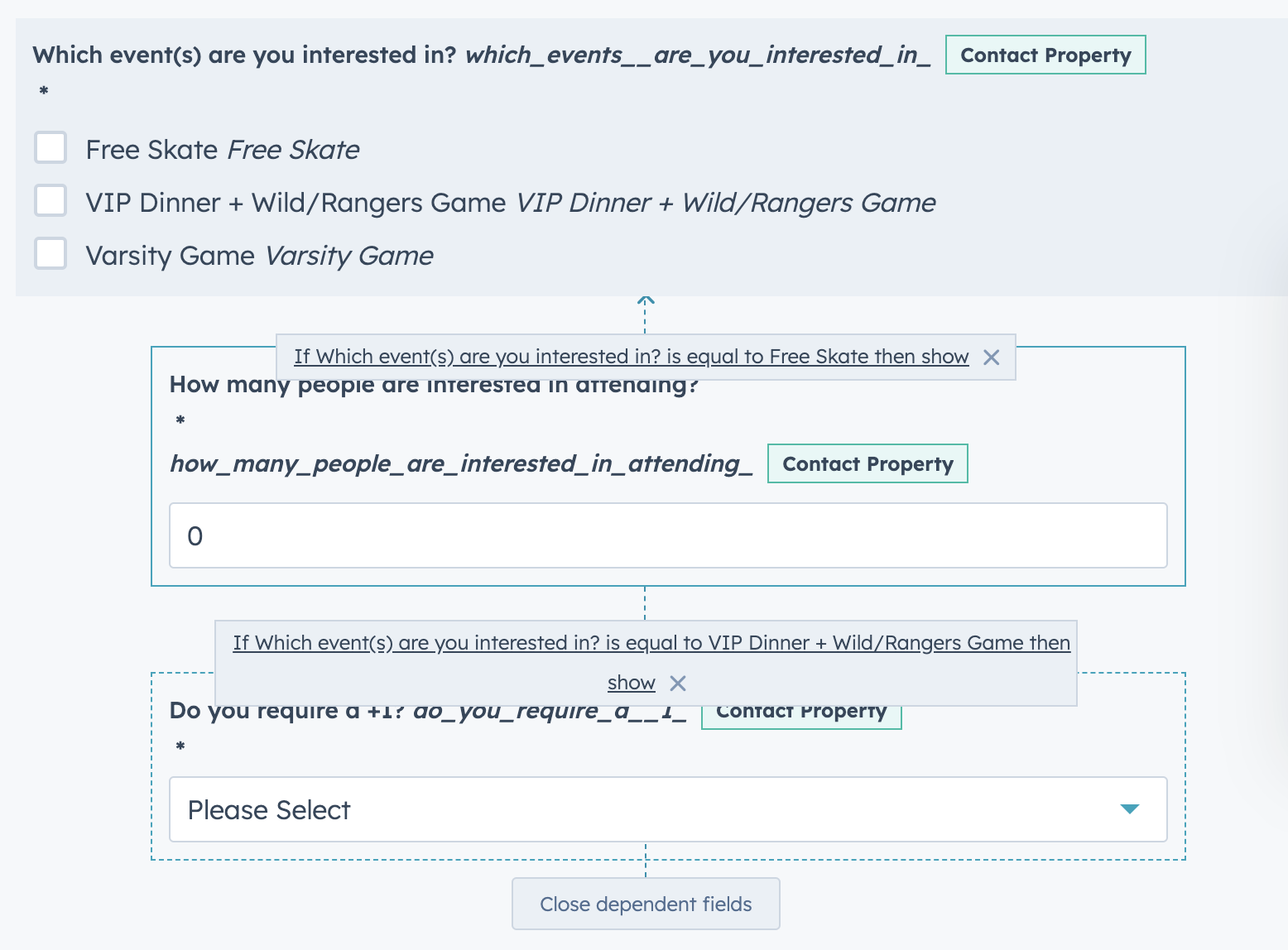 Solved: HubSpot Community - Multiple Checkboxes Form Logic Not Appearing for Multiple Selections ...