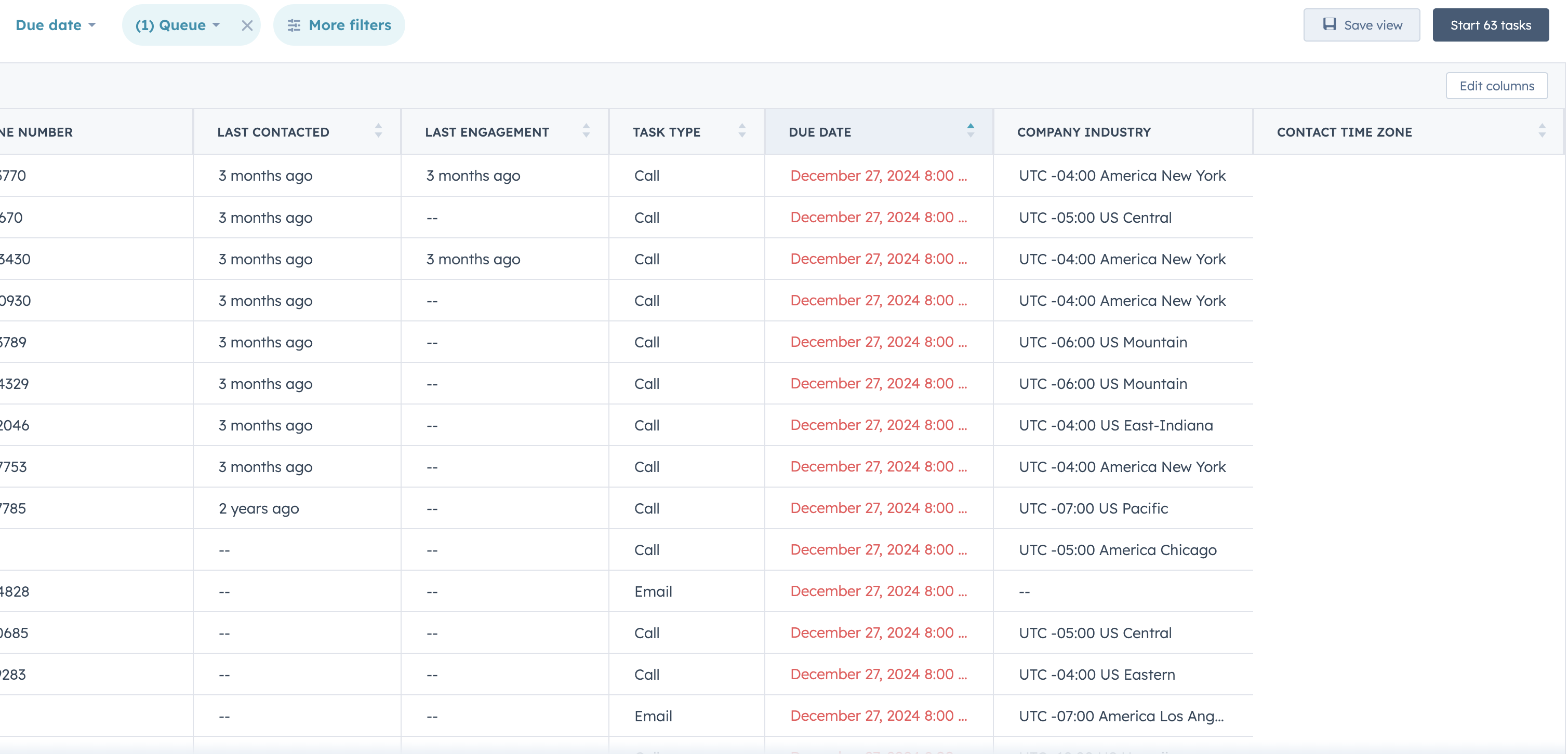 Solved: HubSpot Community - Issue with Task List View – Blank Column Appearing - HubSpot Community