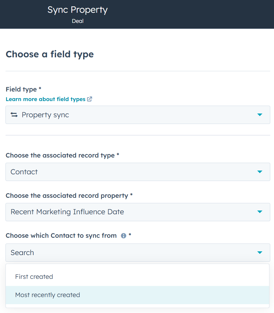 HubSpot Community - Sync Property - Sync on Most Recently Updated ...