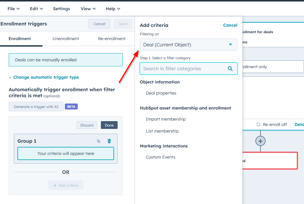 HubSpot Community - Workflow enrollment for deals with assigned deal of labeled assignation ...