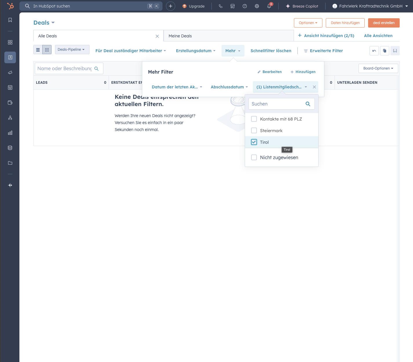 Solved: HubSpot Community - Contacts in List but when trying to filter in Deals not showing up ...