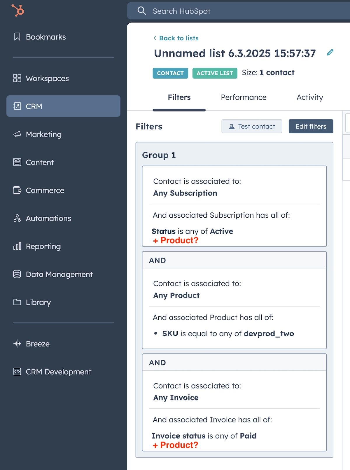 Solved: HubSpot Community - Filter contacts by an active subscription product aka line item ...