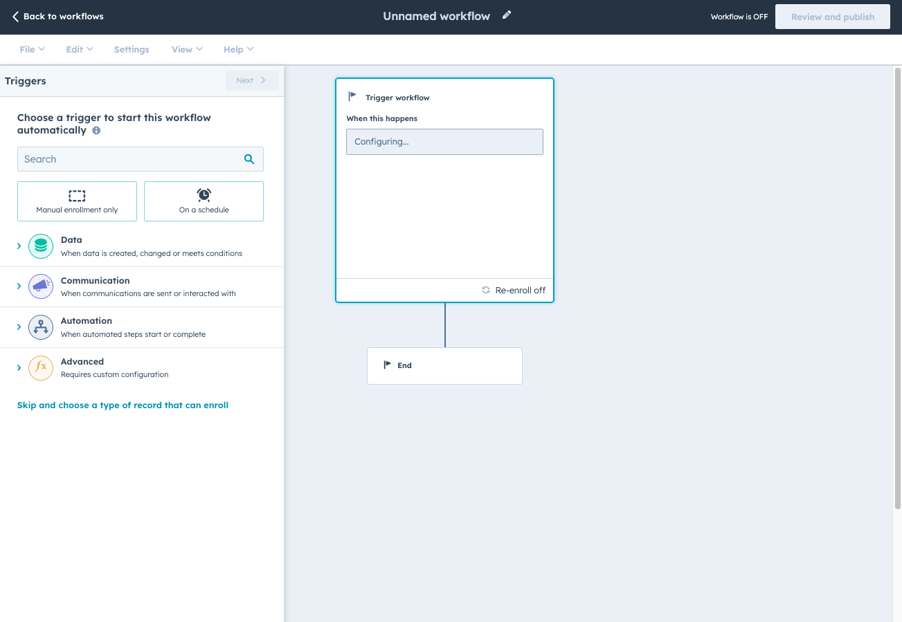 Redesigned Create Workflow Experience
