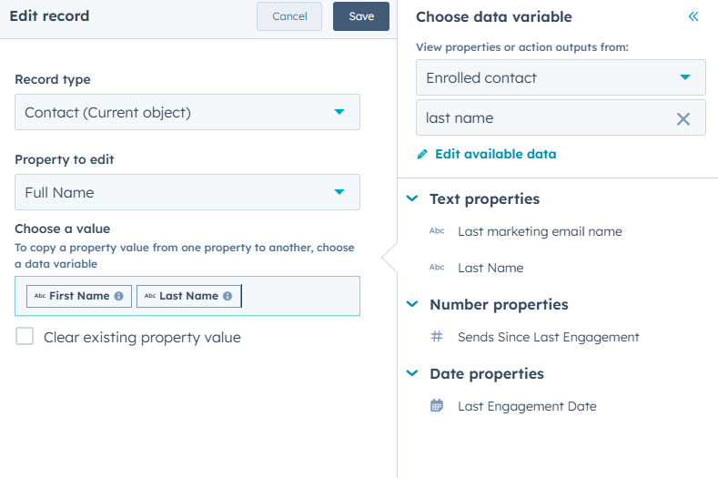 Solved: HubSpot Community - Splitting "Full Name" into First and Last Name (No-Code Workaround ...