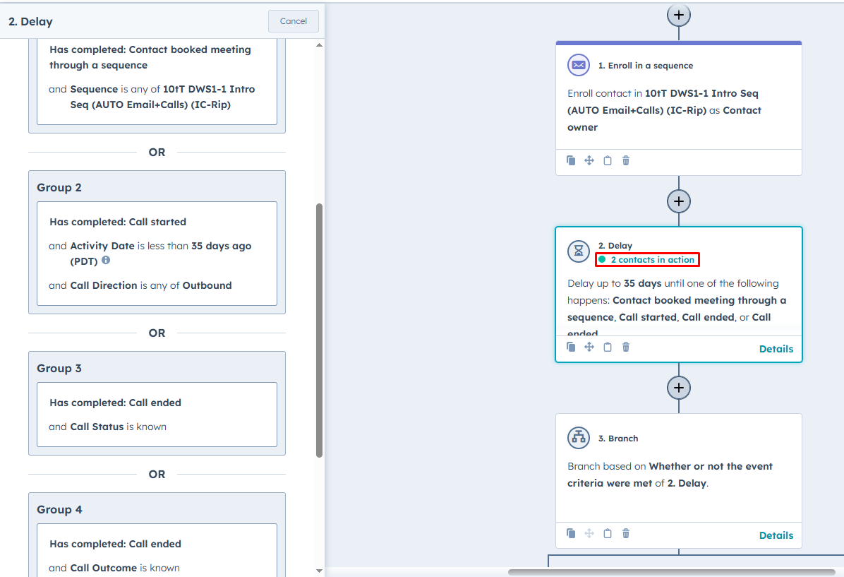 Solved: HubSpot Community - Delay until an event occurs | Workflow Action - HubSpot Community