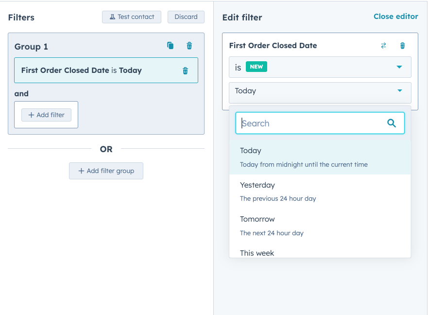 Solved: HubSpot Community - More options for date range when adding ...
