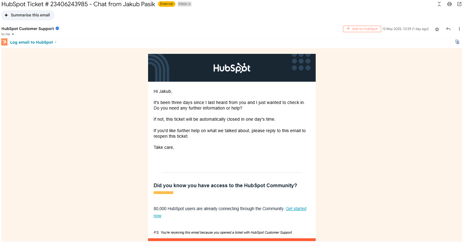 HubSpot Community - Ticket link or details in HubSpot Support ticket ...