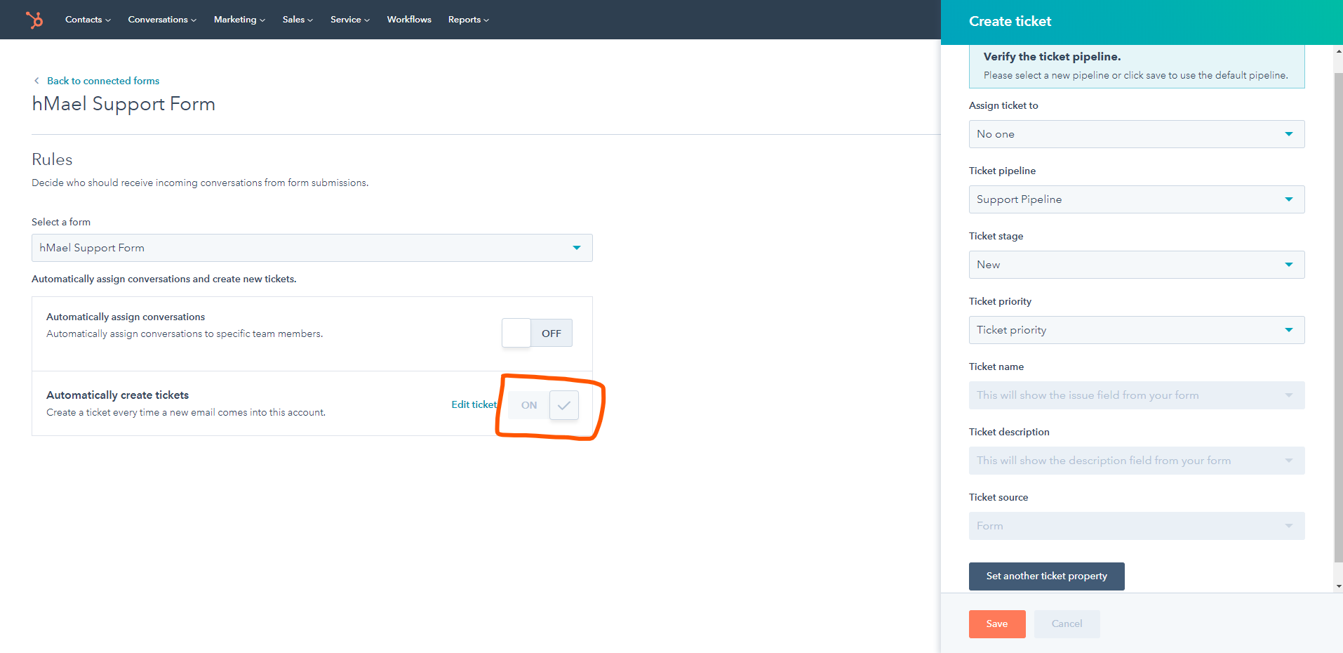 Solved: HubSpot Community - How to turn off automatic ticket creation on support form submission ...