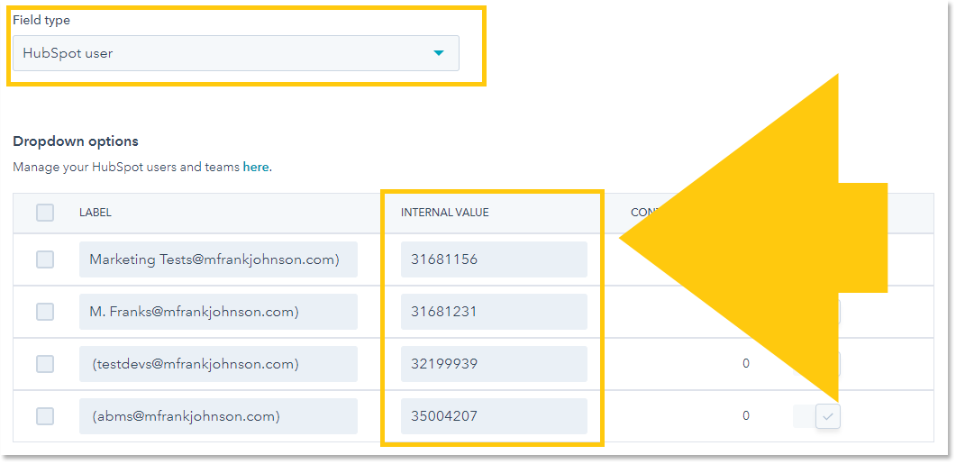 Solved: HubSpot Community - Is there a way to restrict the HubSpot user dropdown to only show ...