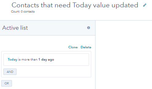 Solved: HubSpot Community - How to create a 'Today's date' date property. - HubSpot Community