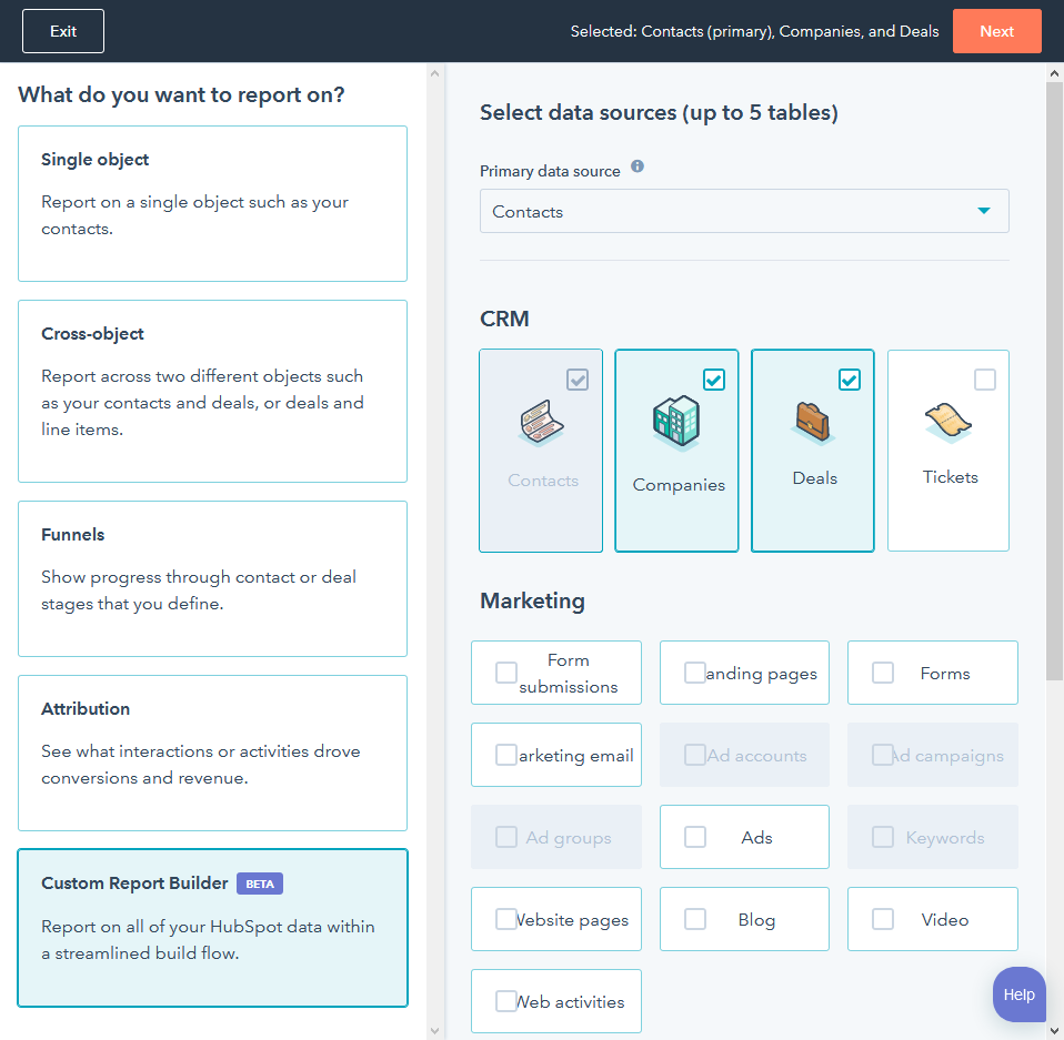 Solved: HubSpot Community - Marketing Report Using Contact List and Company list - can't pick ...
