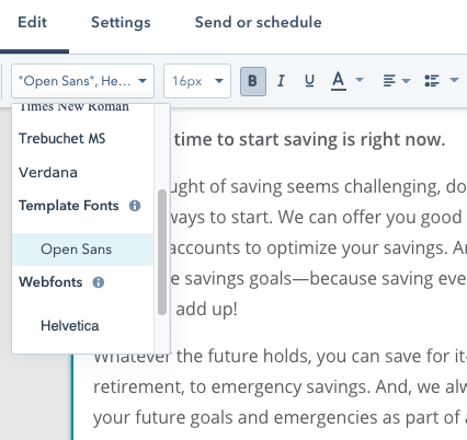 Solved: HubSpot Community - Drag and Drop Email Font Options - HubSpot ...