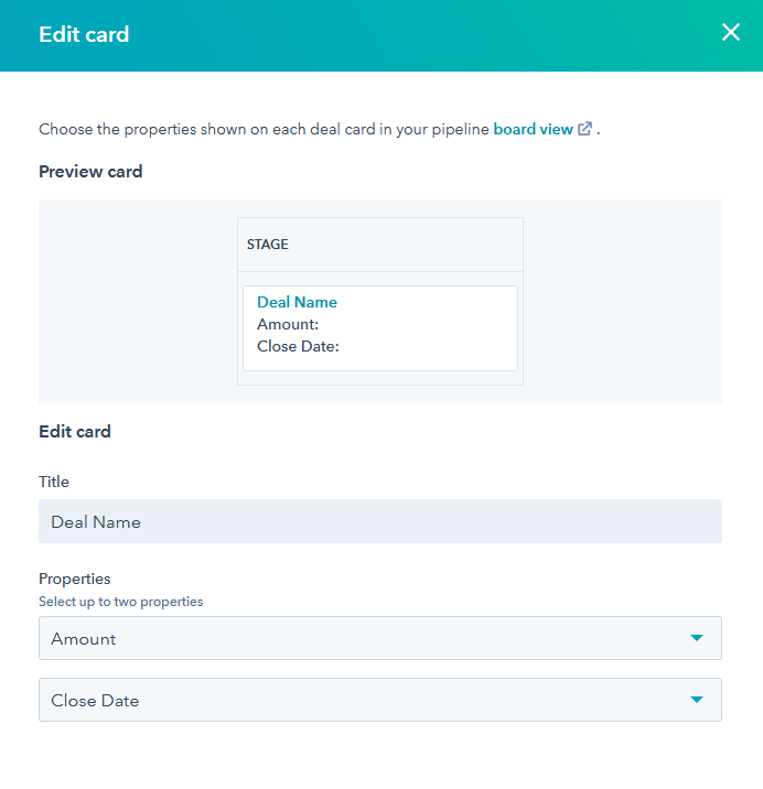 Solved: HubSpot Community - Customise Deal Pipeline Cards - HubSpot ...