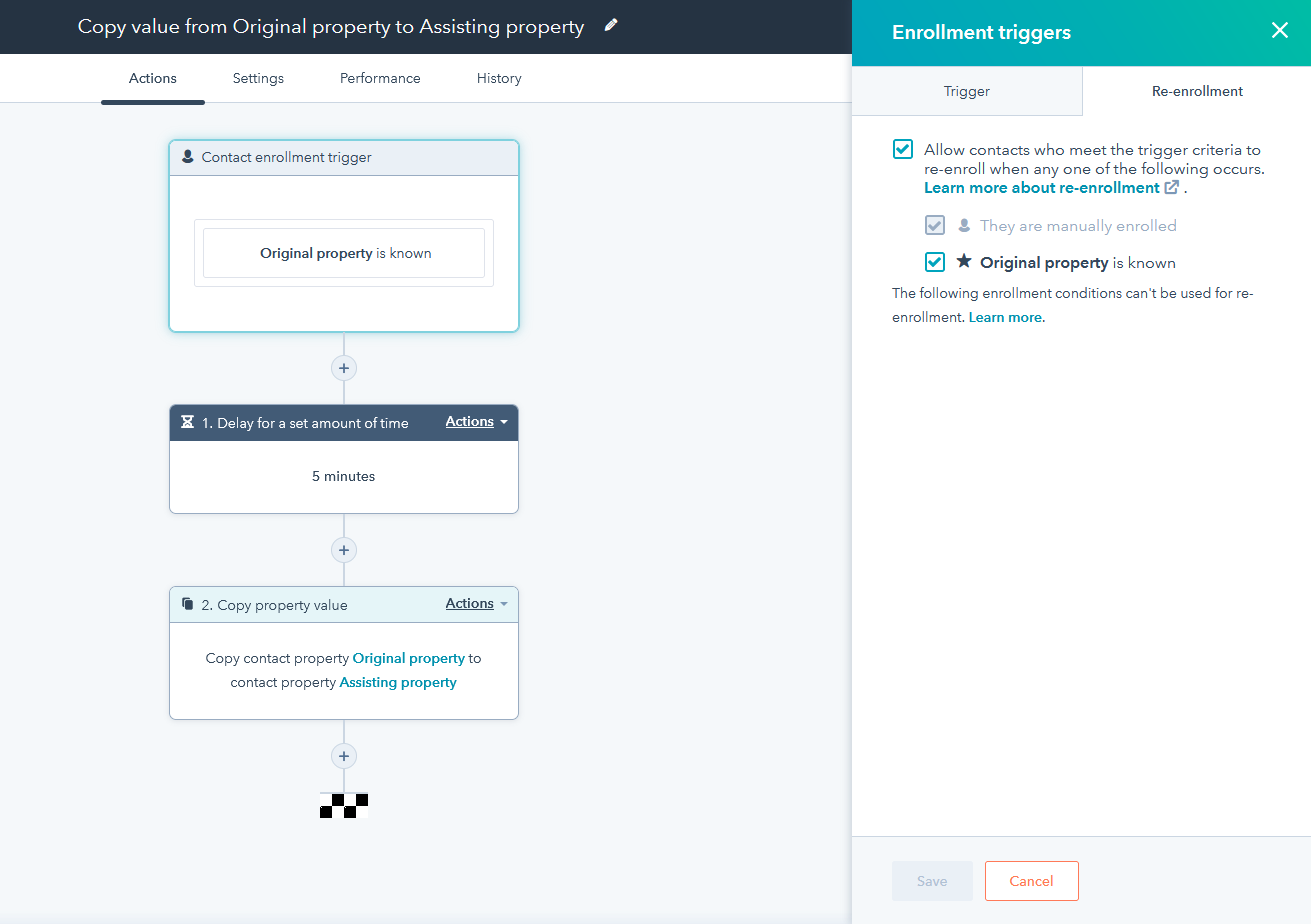 Solved Hubspot Community Workflow Triggered When Property Value From A Specific Value To